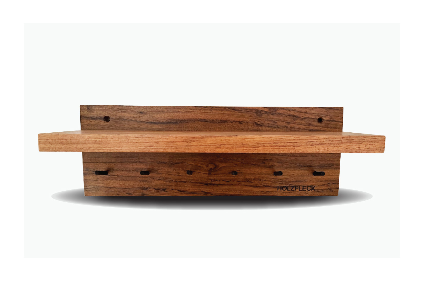 Shelf Six-Pin Keyholder - Holzfleck Joinery